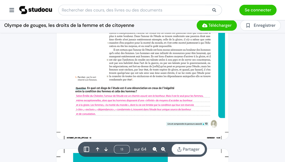 Olympe de gouges, les droits de la femme et de citoyenne - Lire les ...