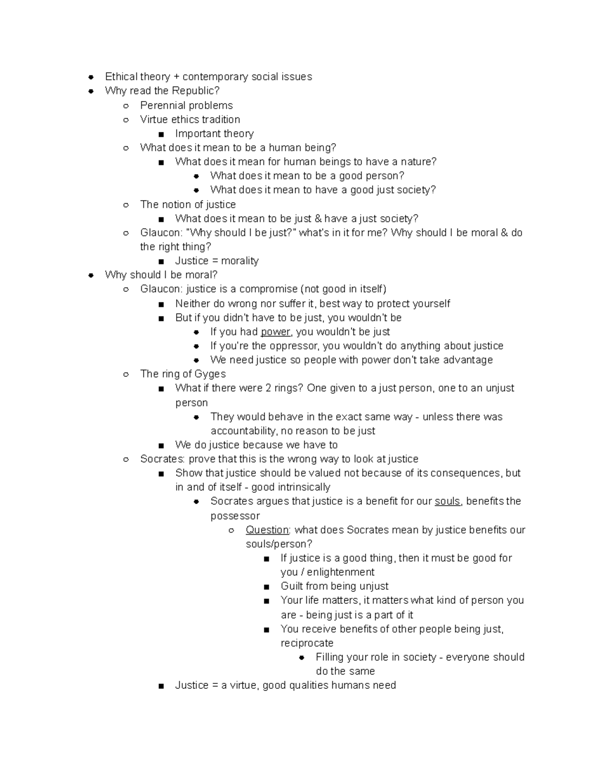 8 19 Lecture Contemporary ethics - Ethical theory + contemporary social ...