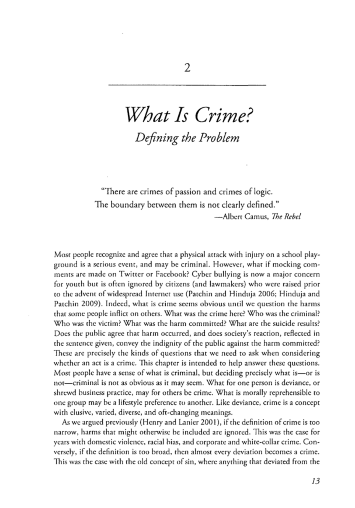 Literatuur: what is crime? - 2 W hat Is Crime? Defining the Problem ...