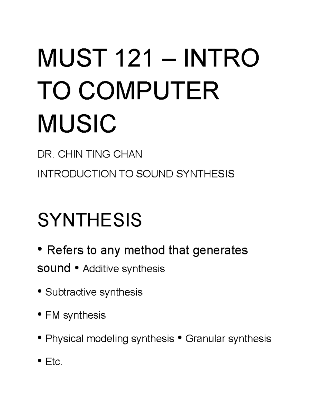 Untitled document-17 - Chapter 7 Presentation on computer music with Dr ...