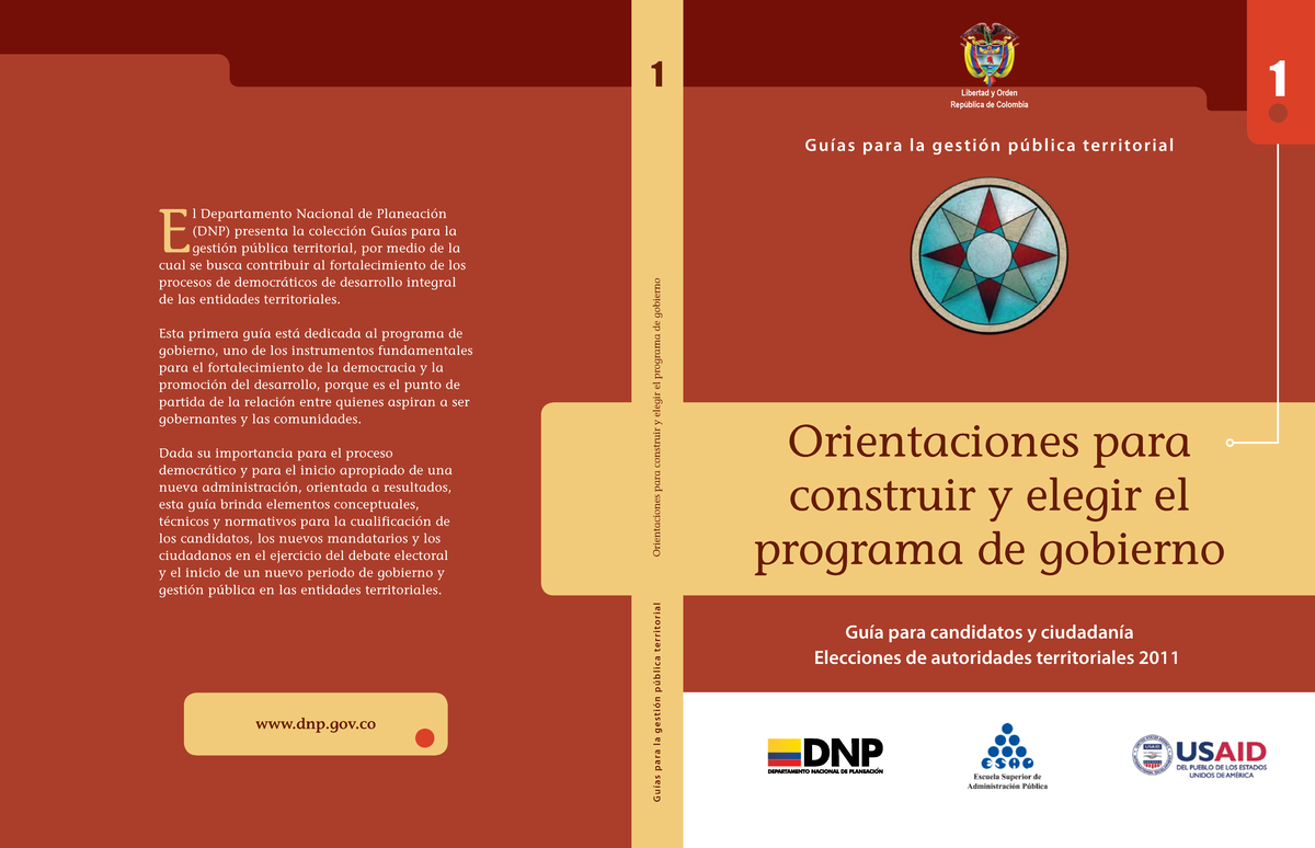 Guía orientaciones programa de gobierno - G u í a s p a r a l a g e s t ...