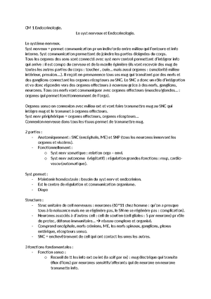 Le système endocrine et fonctionnement des systèmes endocriniens - Le ...