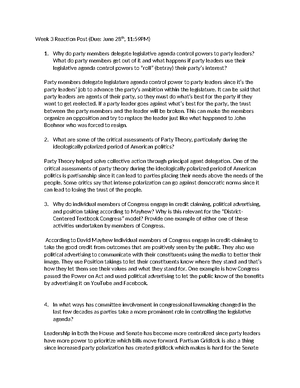 [Solved] How do parties help solve the collective action problem in the ...