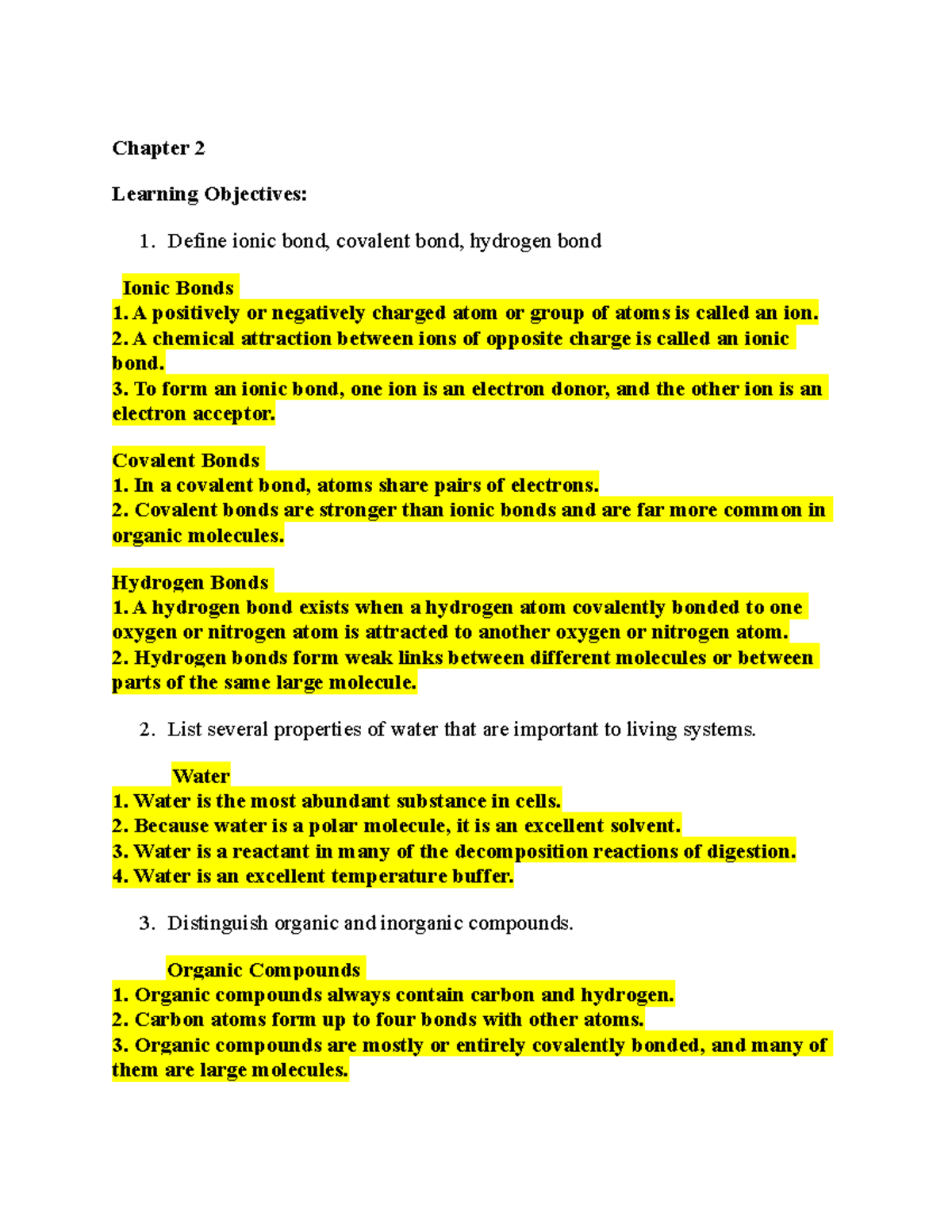 Chapter 2 micro objective - Chapter 2 Learning Objectives: 1. Define ...