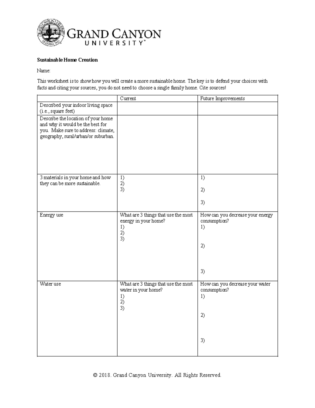 BIO-220-RS-Sustainable Home Creation - Sustainable Home Creation Name ...
