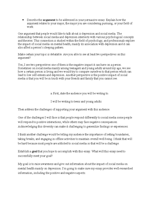 4-2 Project Draft - Thinking of the work selected, explore how acts of ...