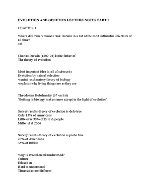 Genetics AND Evolutionary BIO Final Review - GENETICS AND EVOLUTIONARY ...