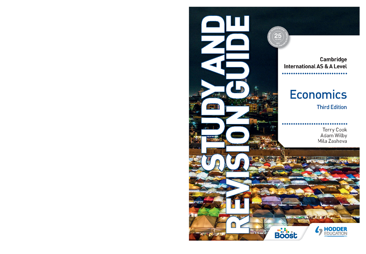 Cambridge international as a level economics study revision guide ...