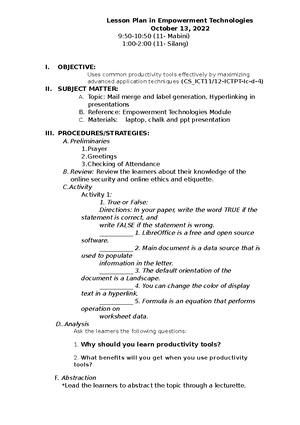 Sample SHS Work Immersion Portfolio final - WORK IMMERSION PORTFOLIO ...
