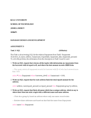 [Solved] a Write an SQL code for a table called students in a database ...
