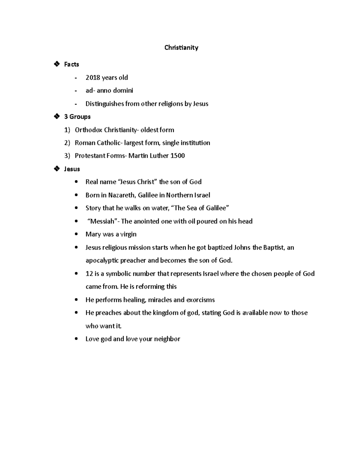 Christianity - main points and concepts - Christianity Facts 2018 years ...