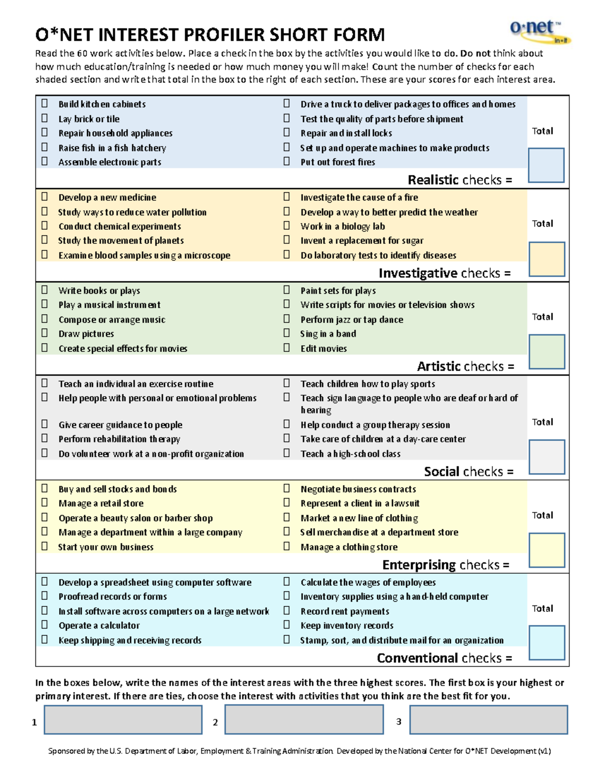 C49f0a30 7129 4662 9cb7 876eb0b1da92 - O*NET INTEREST PROFILER SHORT ...