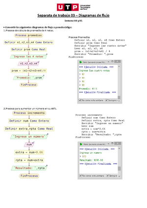 Semana 06 Estructuras condicionales - Separata de trabajo N°6: Estructuras condicionales simples ...