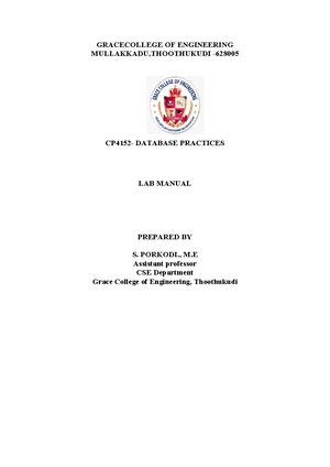 CP 4391 Security Practices lesson plan - LESSON PLAN Subject code : CP4391 No. of hours: Theory ...