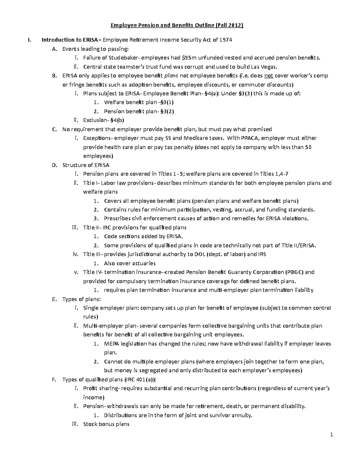 employee-pension-and-benefits-outline-employee-pension-and-benefits