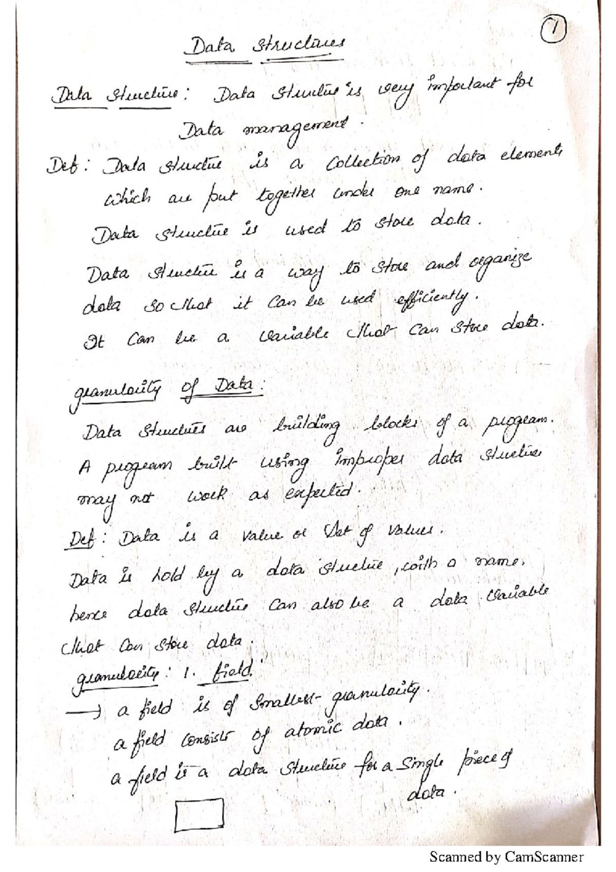 DS - good - Data Structure & Algorithms - Studocu