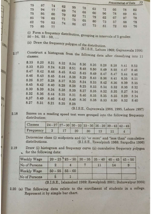 1styear Full Book Statistics PB - Studocu