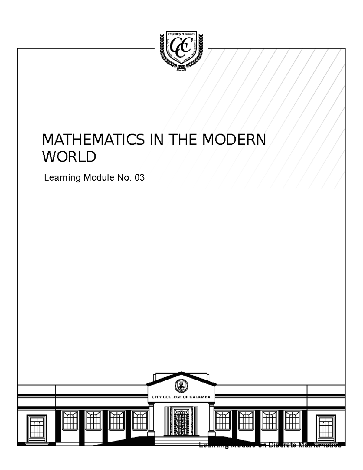 MATH101-MMW101 03 Lesson 1 - MATHEMATICS IN THE MODERN WORLD Learning ...