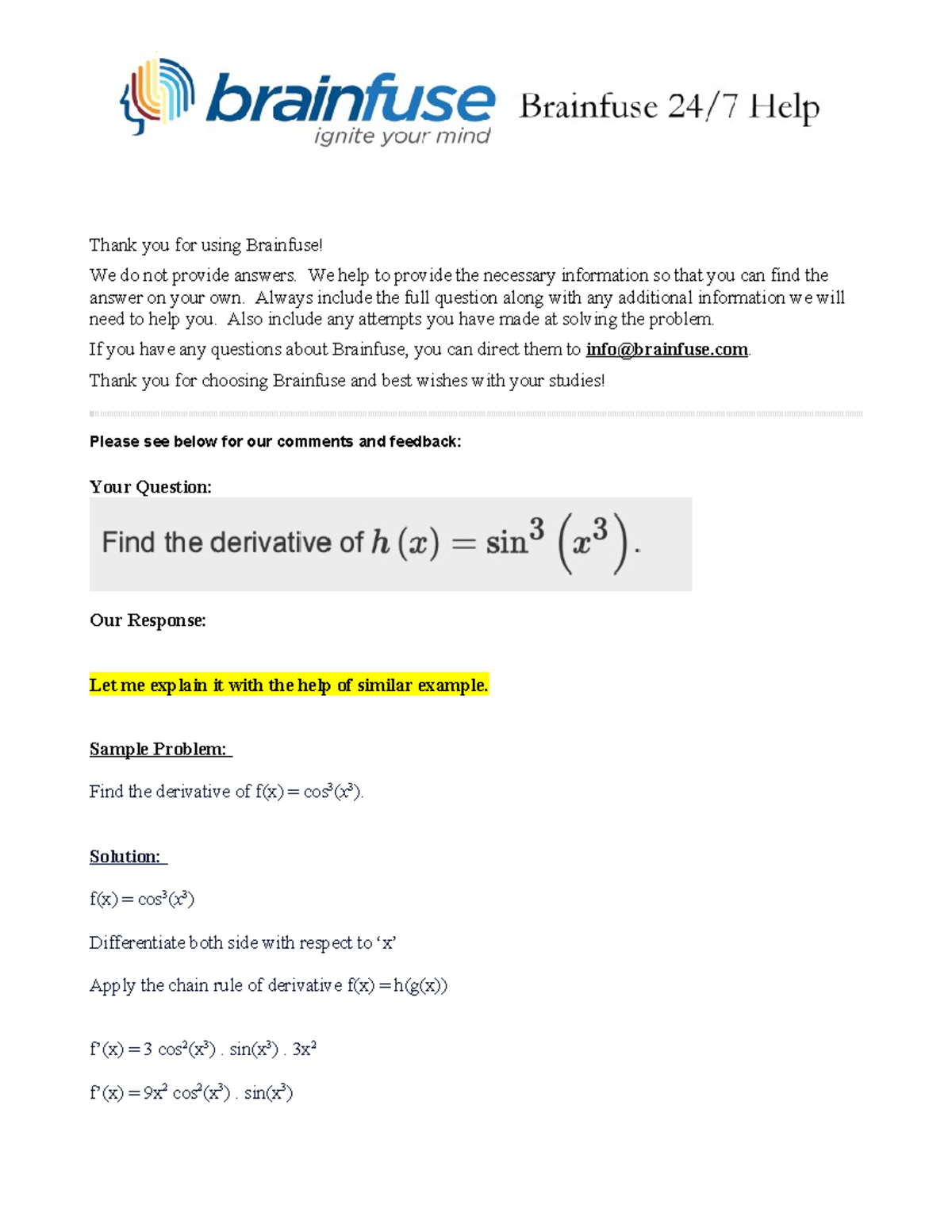 Screenshot 2023-11-10 at 5.18 - Thank you for using Brainfuse! We do ...