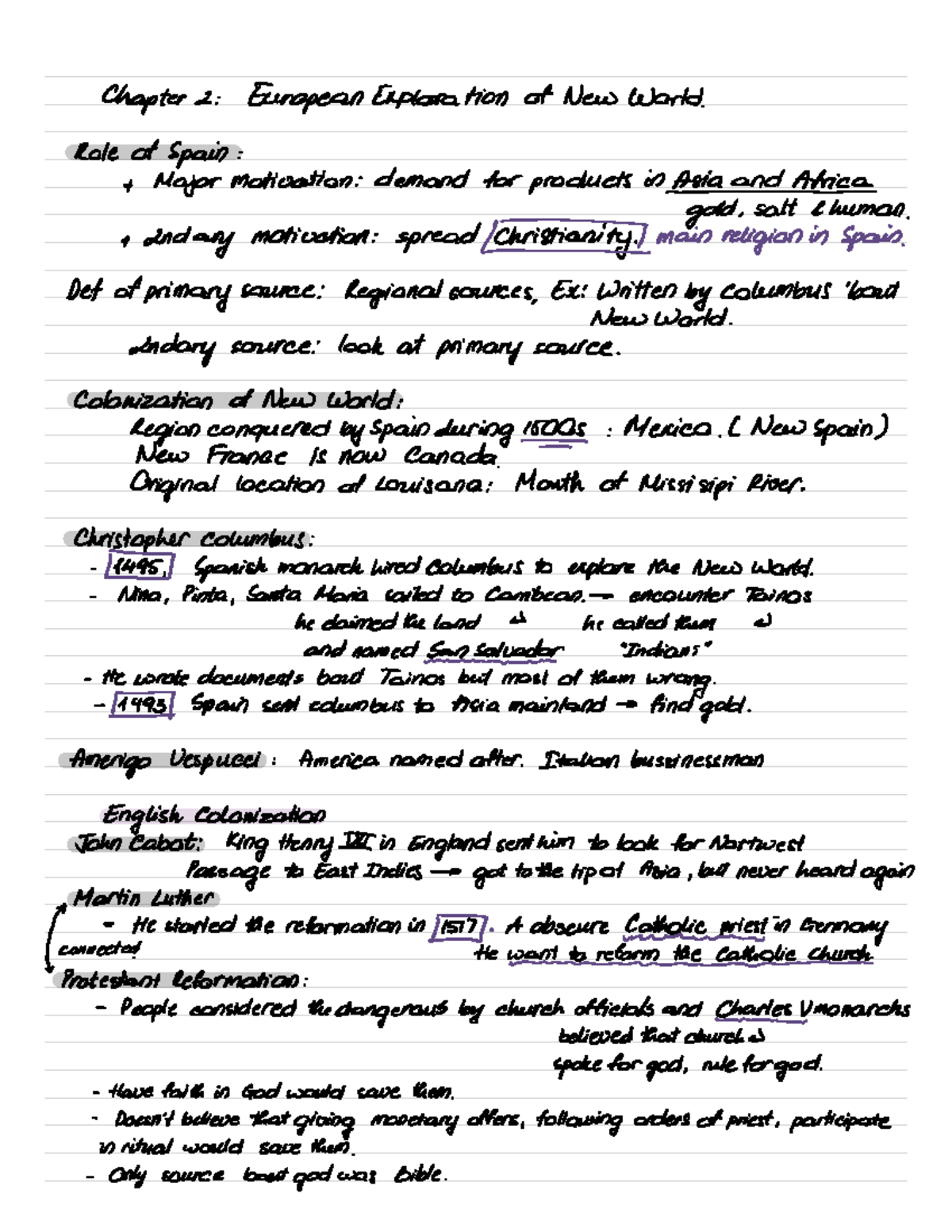 Test 1 Review - prepare for midterm exam - Chapter 2 : European ...