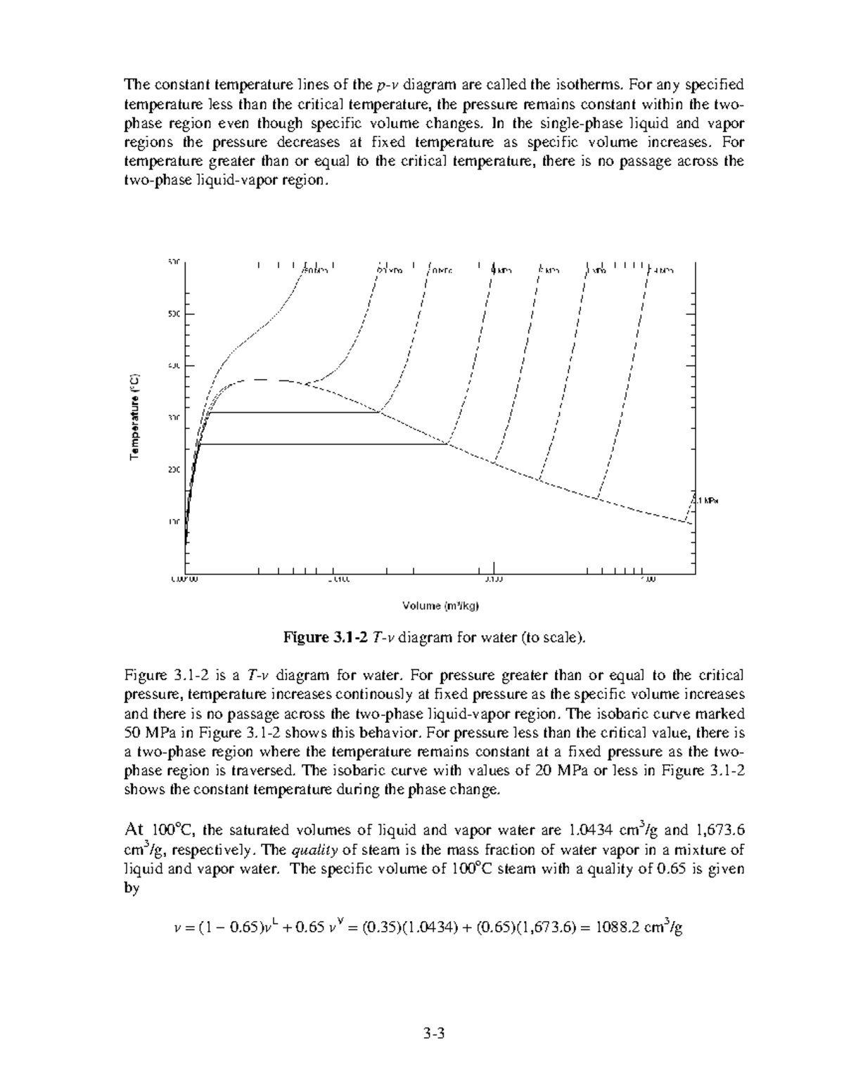 Chemistry-10 - The constant temperature lines of the p-v diagram are ...