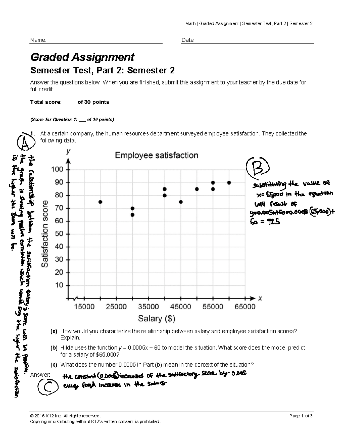 8120362 - Math | Graded Assignment | Semester Test, Part 2 | Semester 2 ...