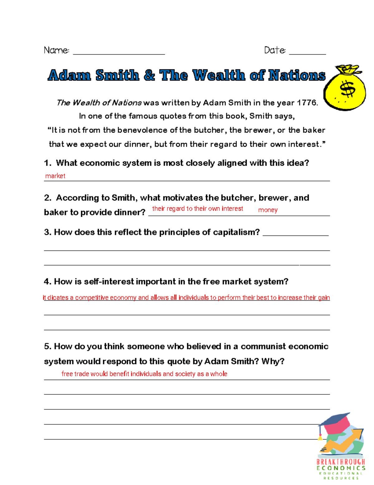 STU-Mariyah Godwin - Adam Smith Questions - Name ...