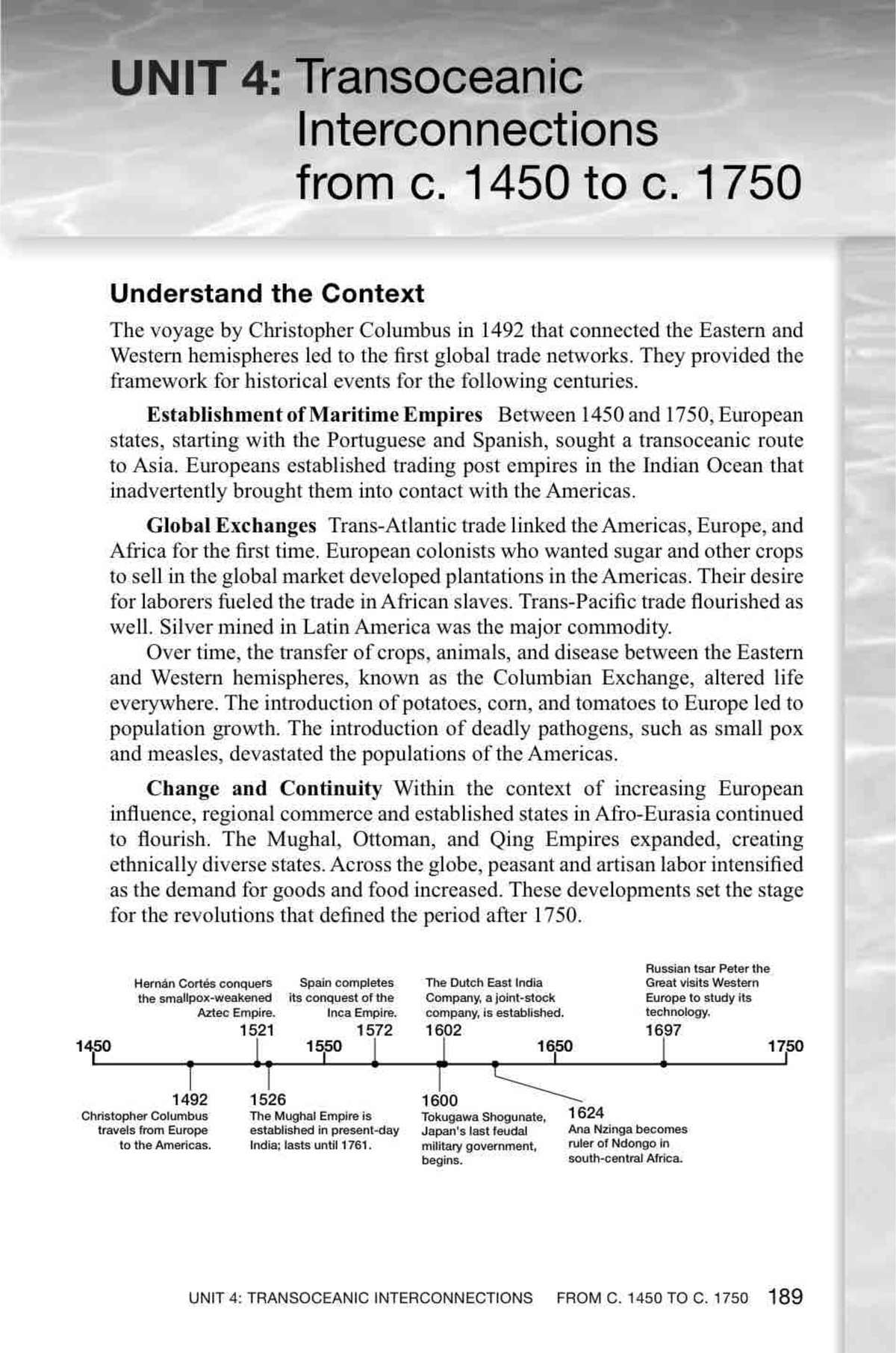 Amsco APWH 4.1 - Technological Innovations - UNIT 4: Transoceanic ...