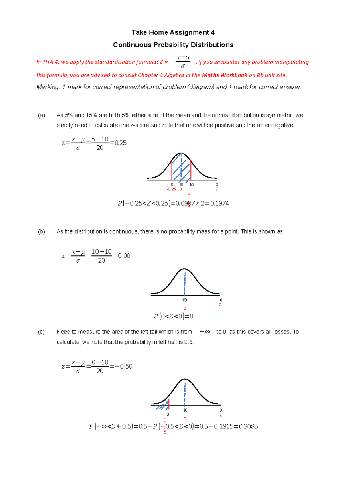 BSB123 THA 4 Solutions - THA 4 - Take Home Assignment 4 Continuous ...