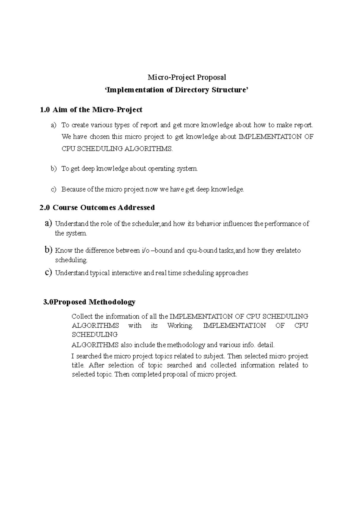 Osy Microproject- bhagyashri - Micro-Project Proposal ‘Implementation ...