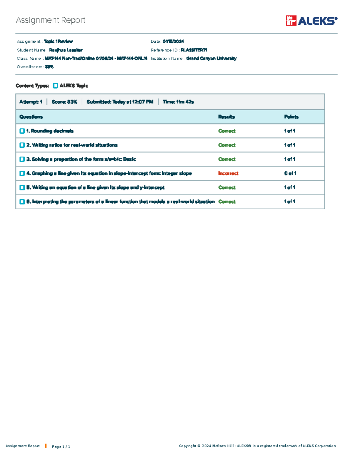 Assignment Report - dshskjvbsdbdsvkmd - Assignment Report Page 1 / 1 ...