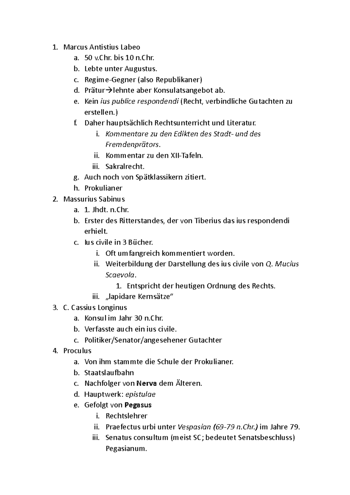 Kaser Die römische Klassik - Marcus Antistius Labeo a. 50 v. bis 10 n ...