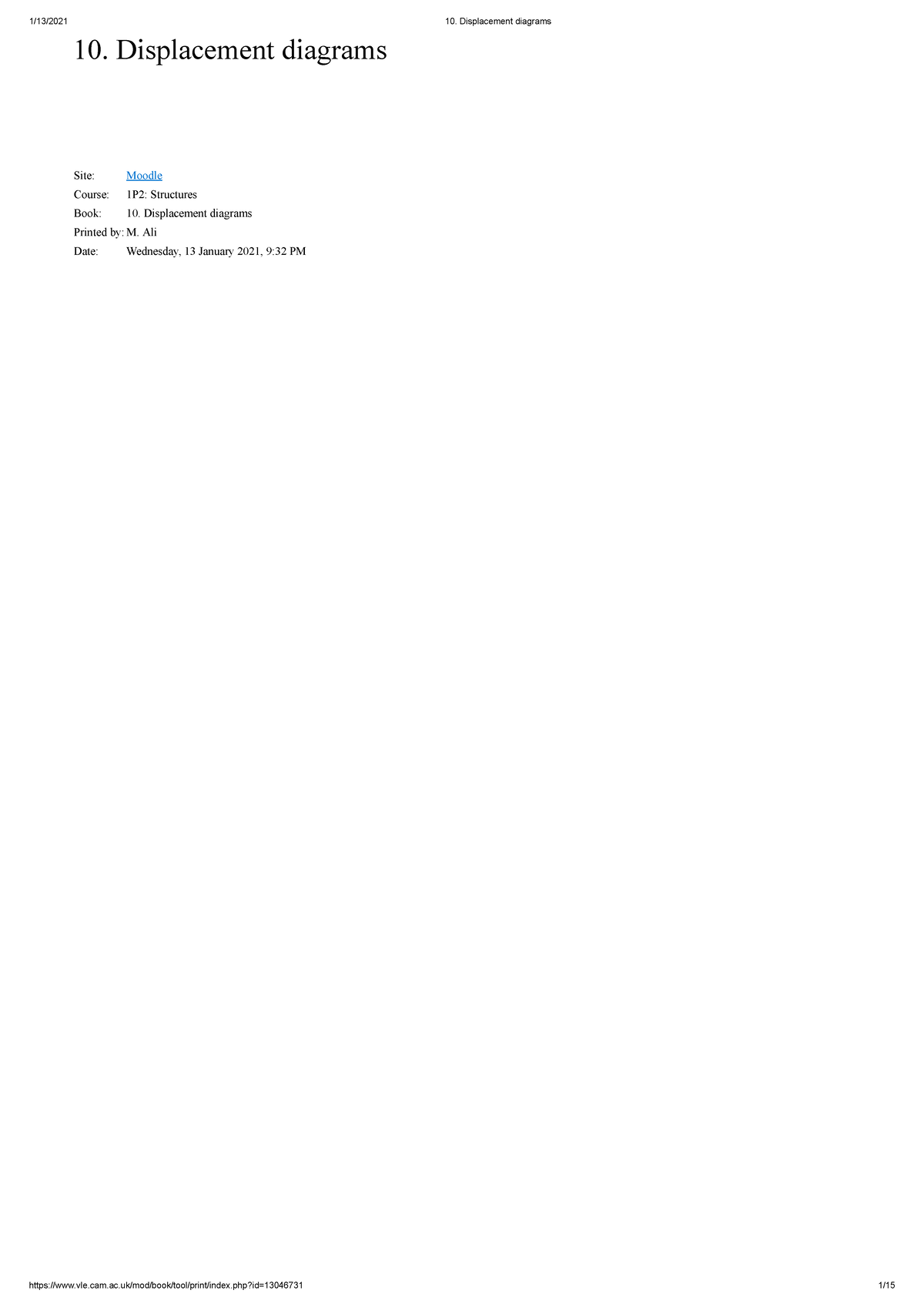 L10 Displacement Diagrams - 10. Displacement diagrams Site: Moodle ...