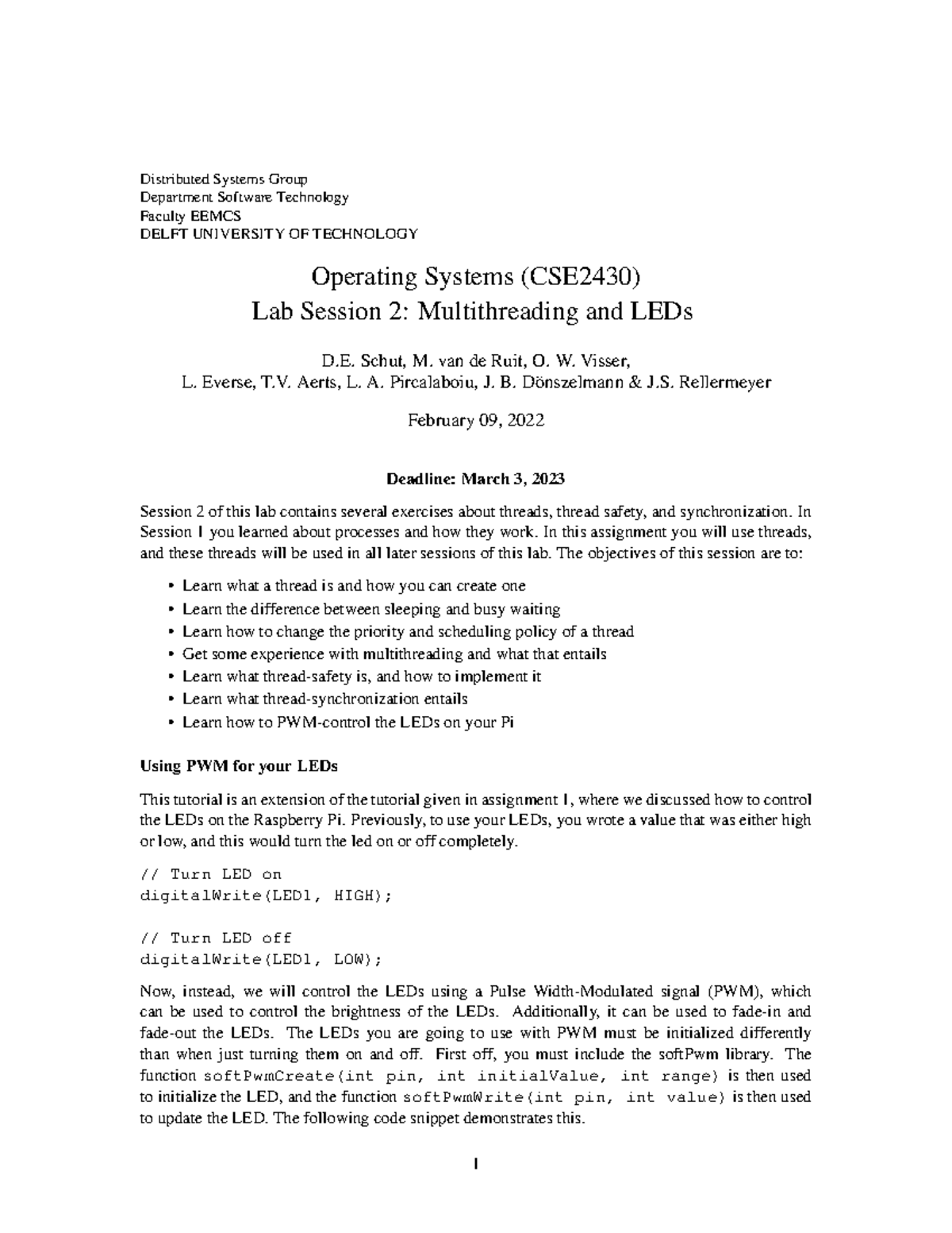 Assignment 2 2023 - Distributed Systems Group Department Software Technology Faculty EEMCS DELFT ...