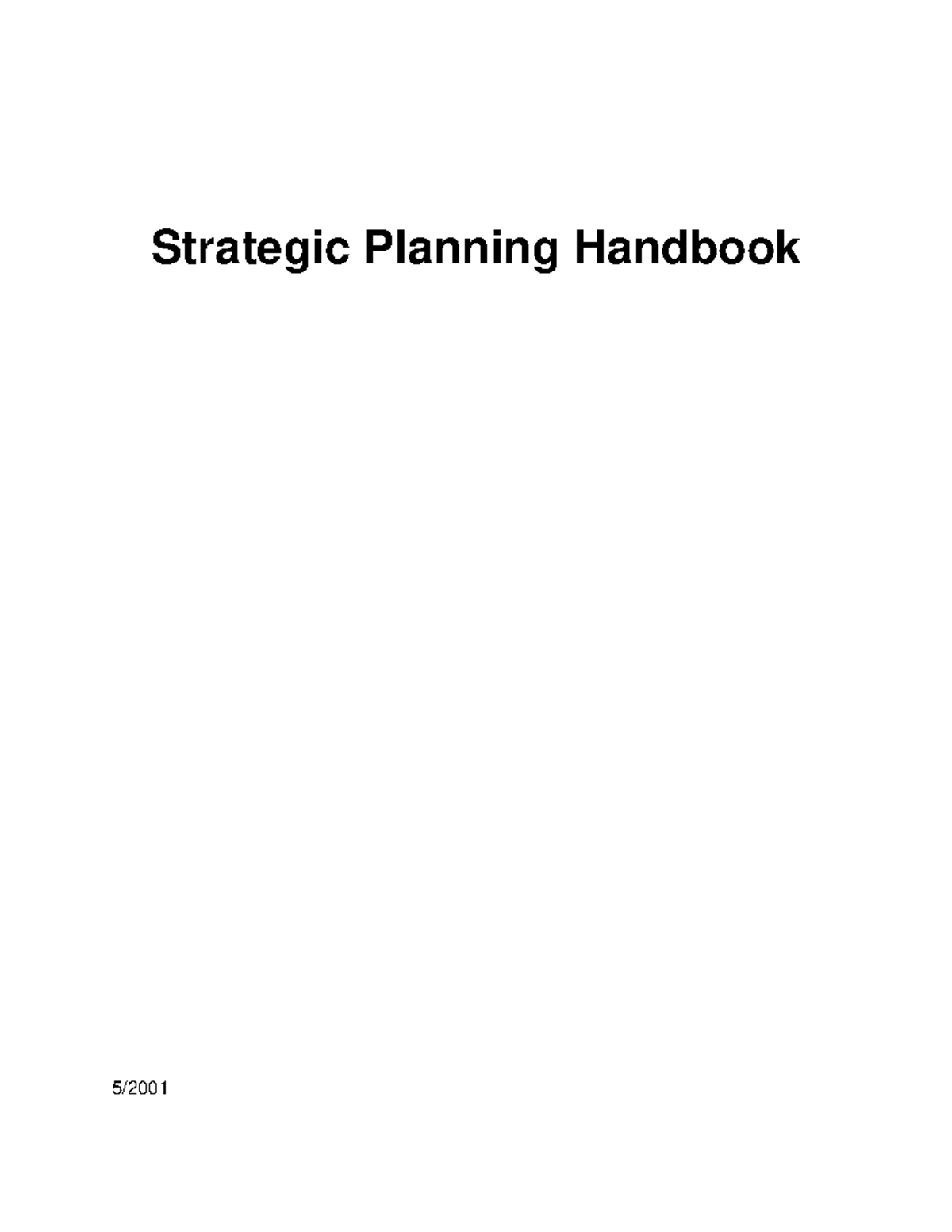 Sphand - 5/ Strategic Planning Handbook 5/ STRATEGIC PLANNING HANDBOOK ...