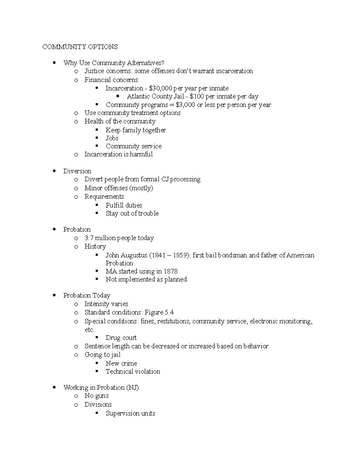 Community Options - COMMUNITY OPTIONS Why Use Community Alternatives? o ...