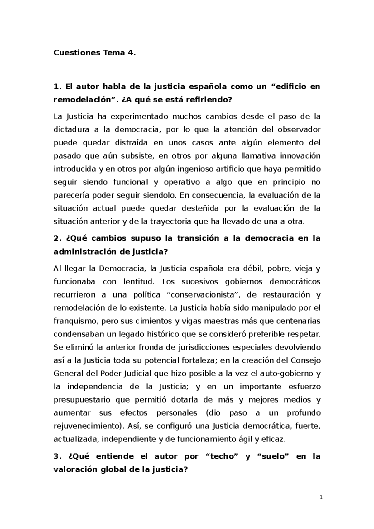 Cuestiones T4 SOCIOLOGÍA DEL DERECHO 2º CRIMINOLOGÍA - Cuestiones Tema 4. 1. El autor habla de ...