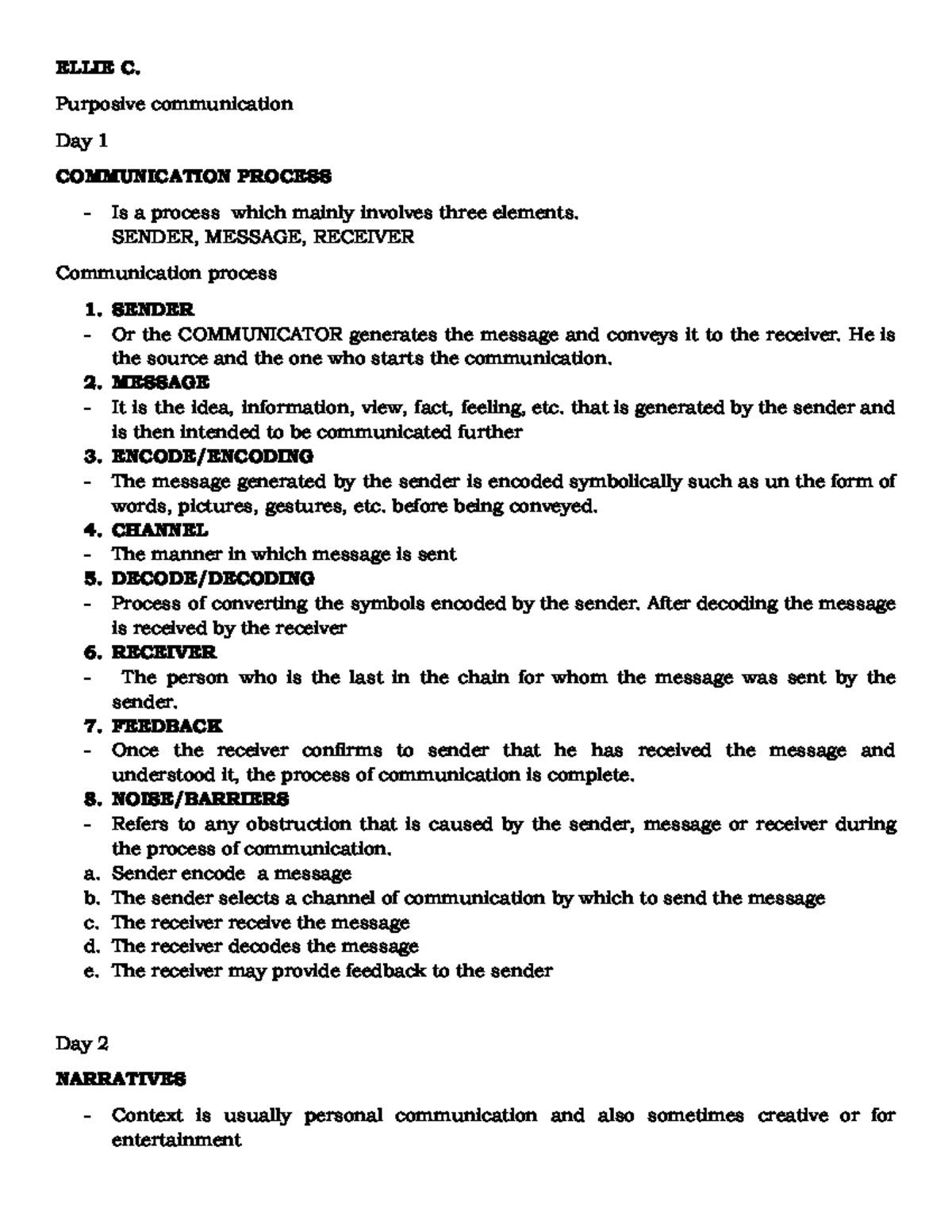 Purposive communication (Auto Recovered) - ELLIE C. Purposive ...