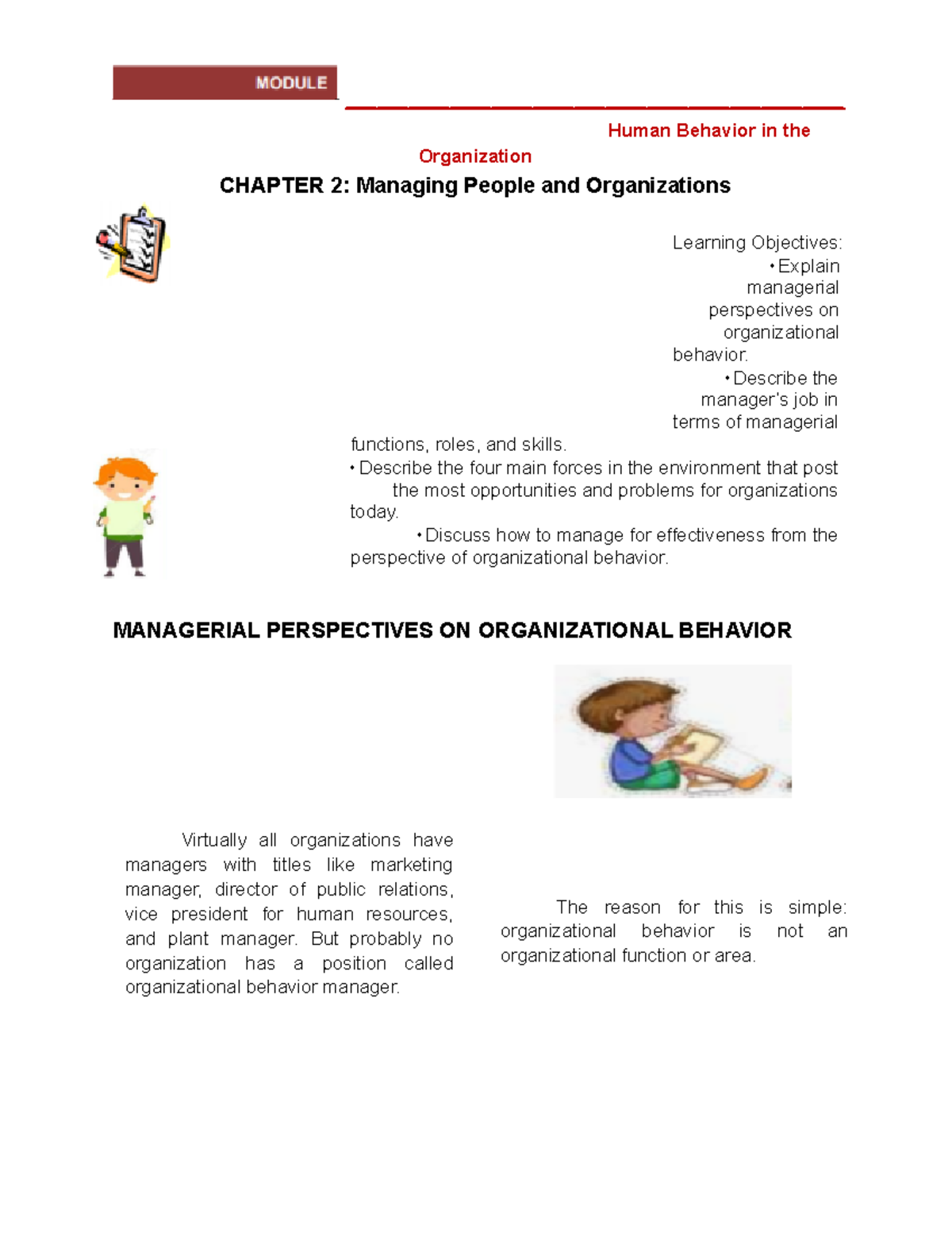 Chapter 2 - Managing People and Organization