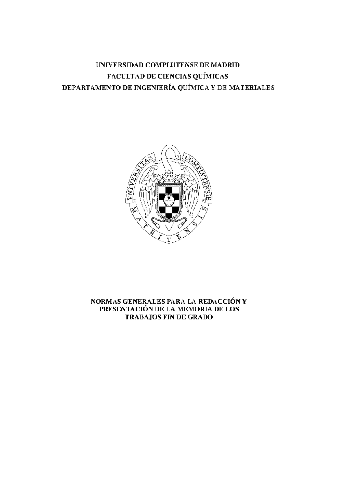 Guia para hacer TFG - UNIVERSIDAD COMPLUTENSE DE MADRID FACULTAD DE ...