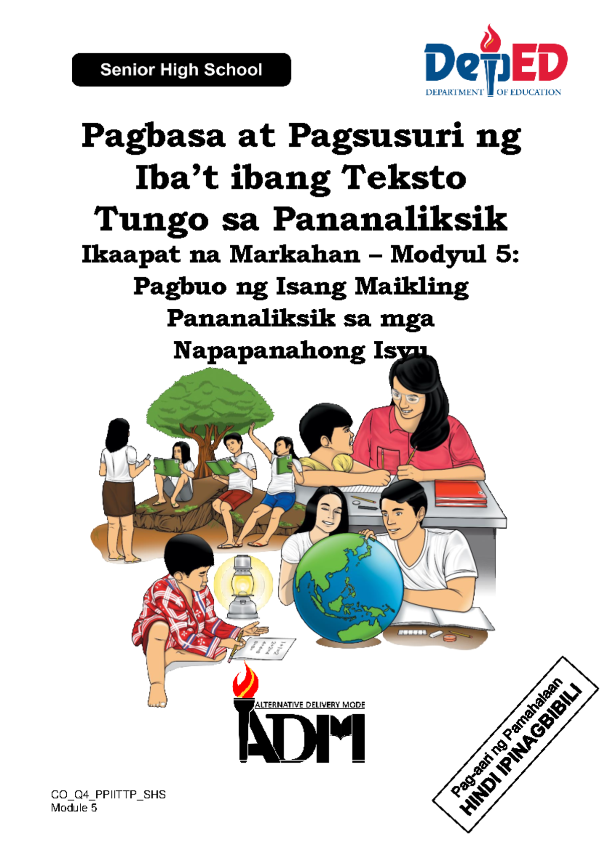 Module SA Pagbasa AT Pagsuri - ####### CO_Q4_PPIITTP_SHS Pagbasa at Pagsusuri ng Iba’t ibang ...