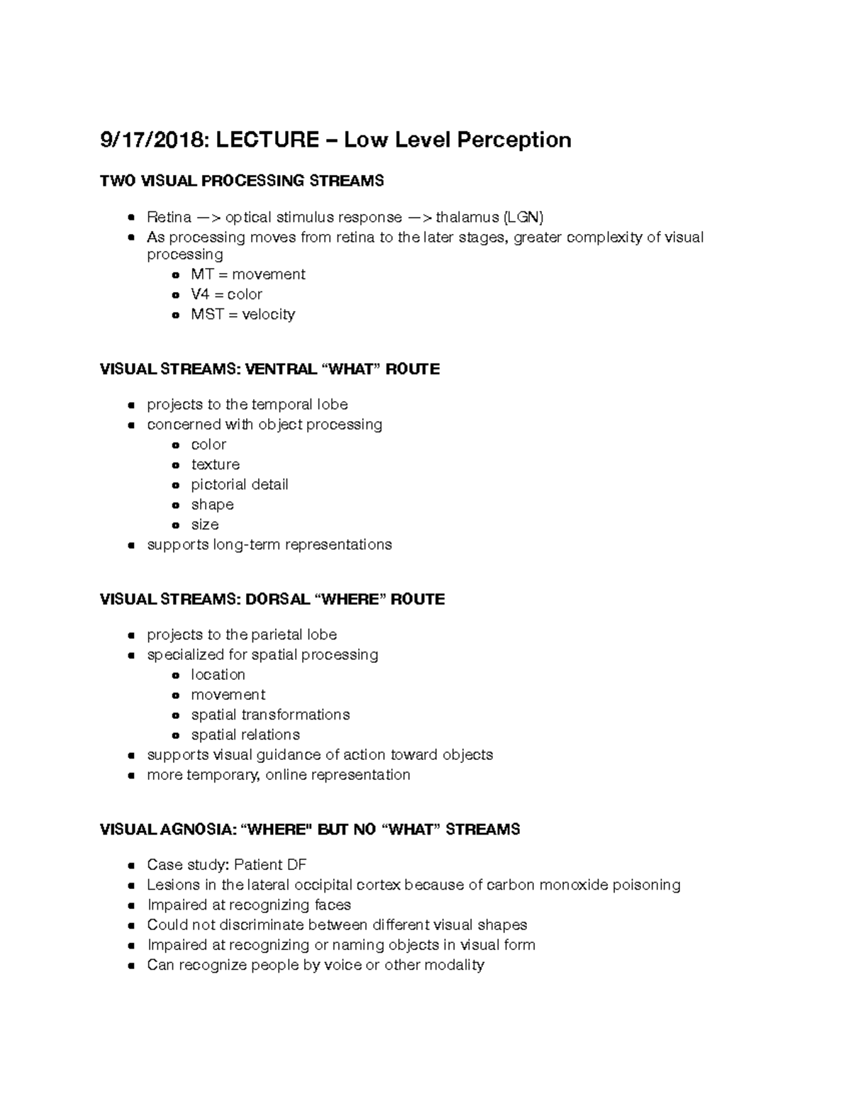 09/17 lecture - elena festa - 9/17/2018: LECTURE – Low Level Perception ...