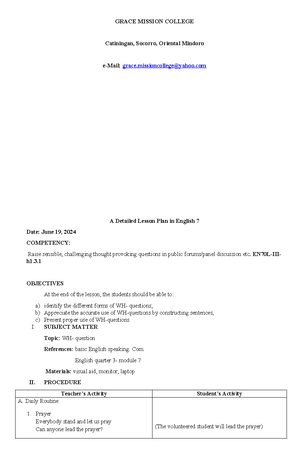 Rounding decimal 5 - Lesson plan - Detailed lesson plan in Mathematics ...