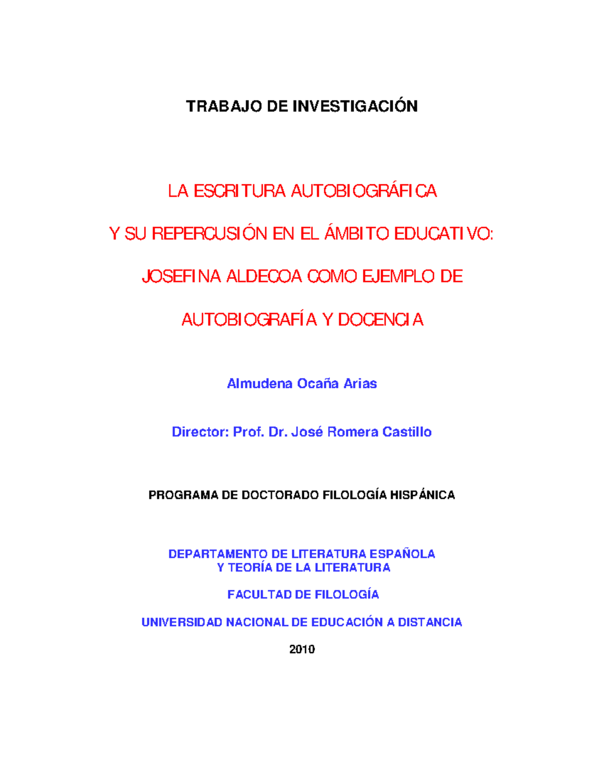 Autobiografía - Ocana - sobre perspectiva de investigación narrativa ...