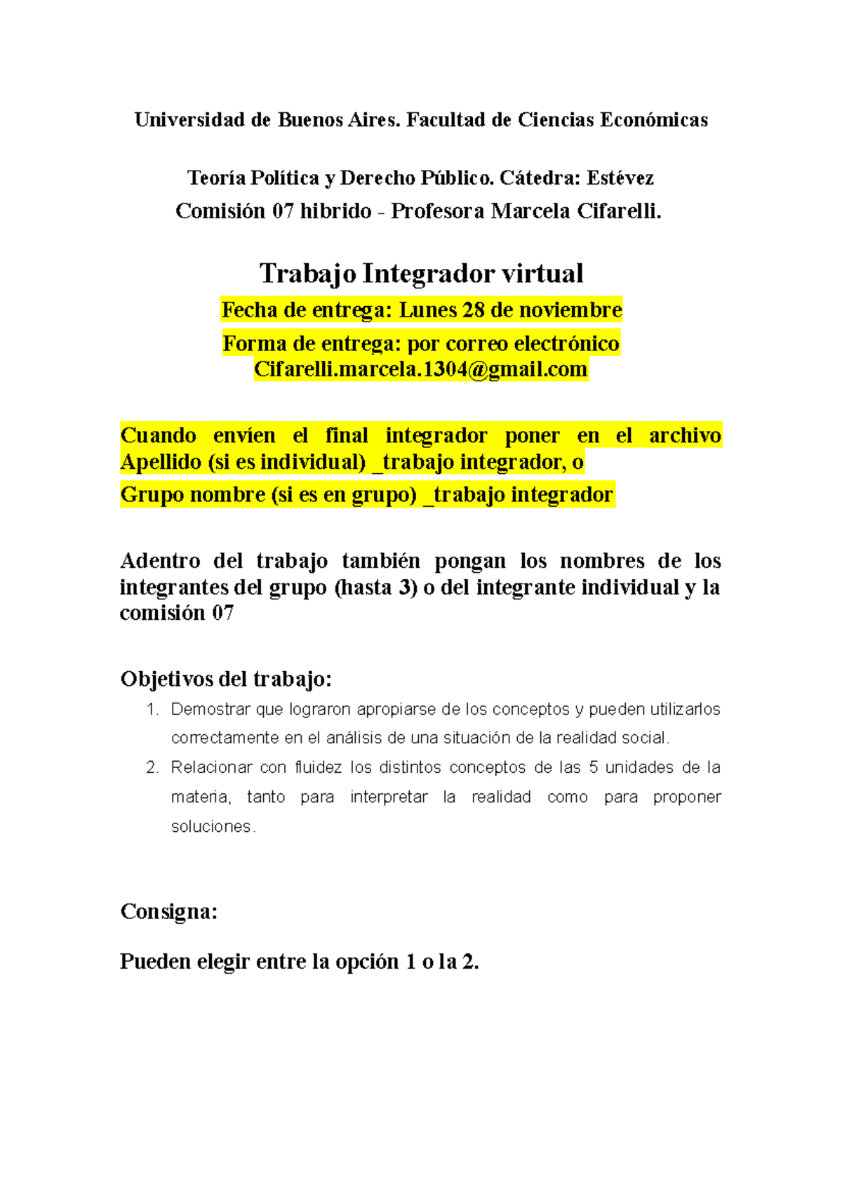 TIF consignas curso 07 SI 2C 2022 - Universidad de Buenos Aires ...