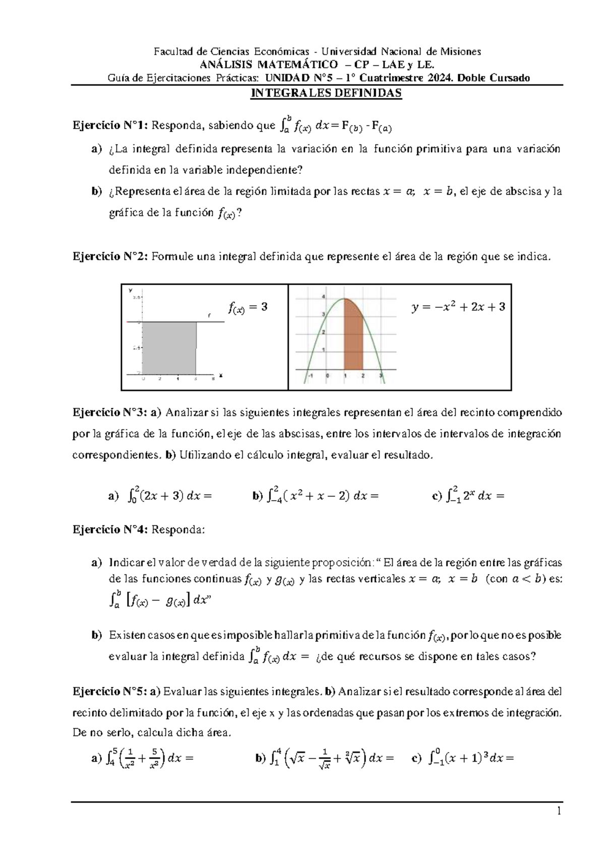 Practico 5 CP-LAEy LE Anama 1c 2024 - ANÁLISIS MATEMÁTICO – CP – LAE y ...