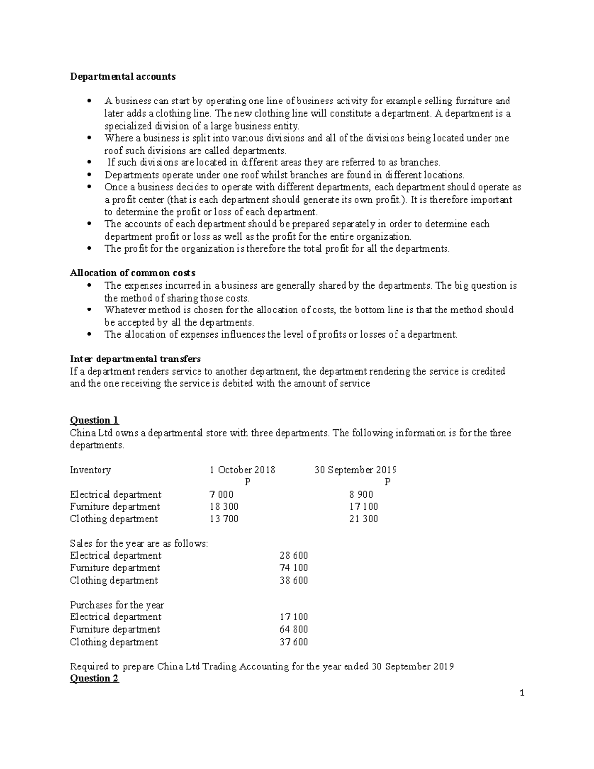 2024 Department accounts - Departmental accounts A business can start ...