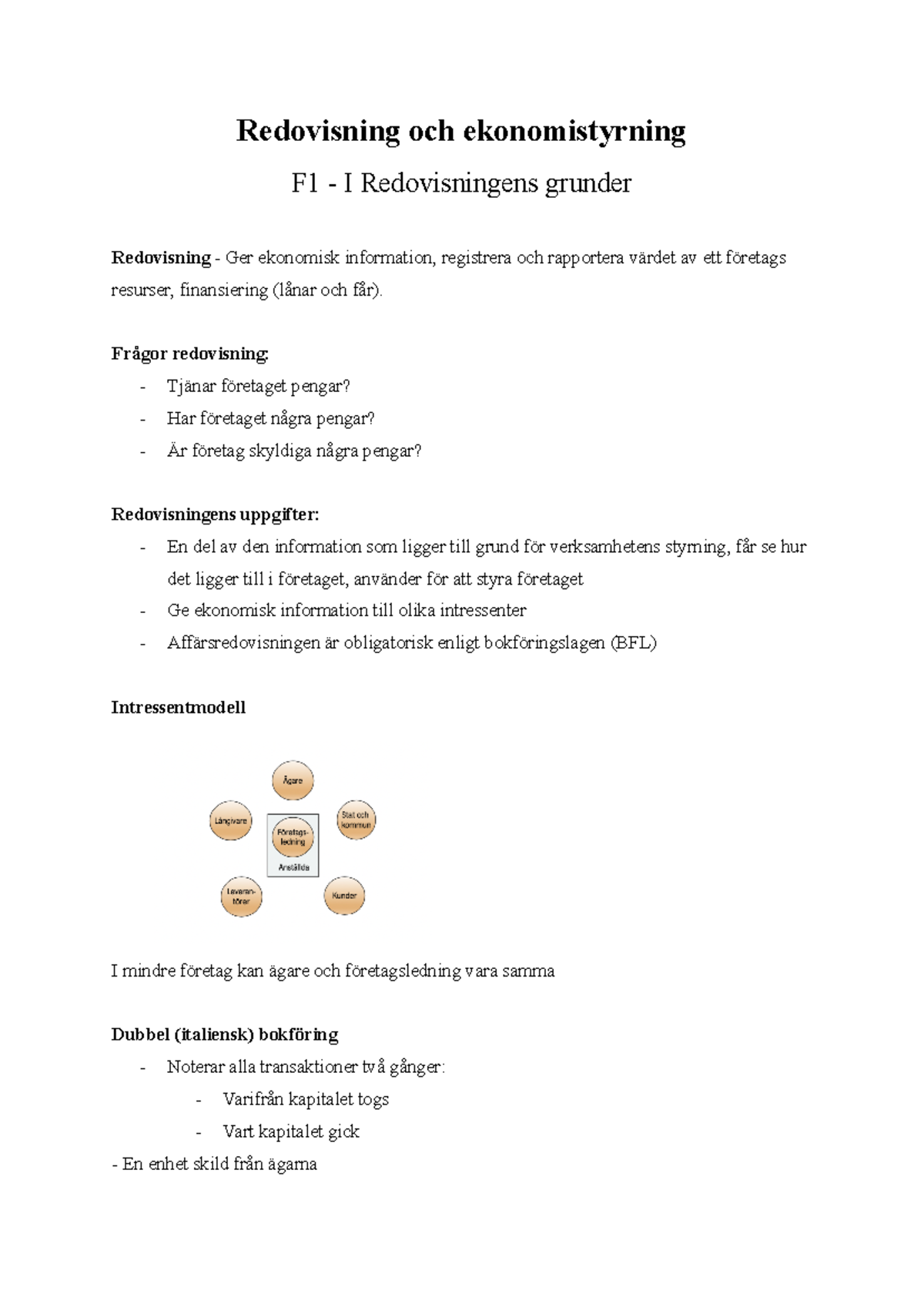 Redovisning och ekonomistyrning - Google Dokument - Redovisning och ...