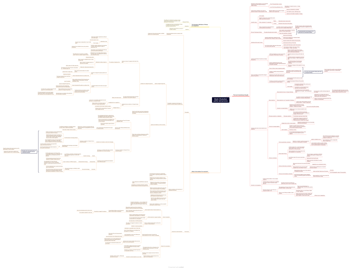 Week 2 Evolution patter and process - Plato and Typological thinking ...