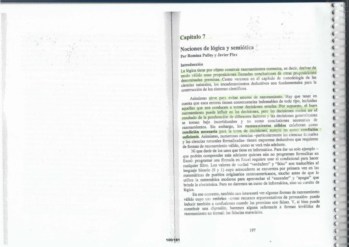 Cap 7 - 11 ipc - Capítulo 7 Nociones de lógica y semiótica Por Romina Pulley y Javier Flax - Studocu